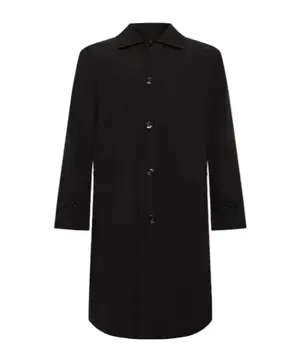Burberry Single-breasted Trench Coat - Black
