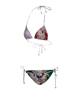 Zimmermann Two-piece Paisley Print Swimsuit
