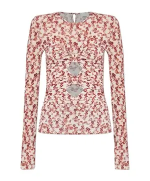 Isabel Marant Étoile Long Sleeve Printed Top - Pink