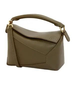Loewe Loewe Mini Puzzle Shoulder Bag Deep Khaki