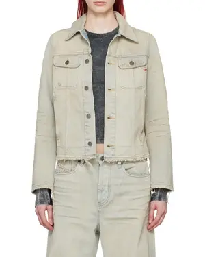 DIESEL® De-bonny S1 Frayed-edge Denim Jacket