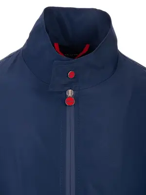Kiton Cima Zip-up Jacket - Blue
