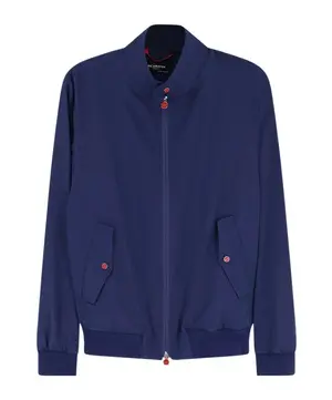 Kiton Cima Zip-up Jacket - Blue