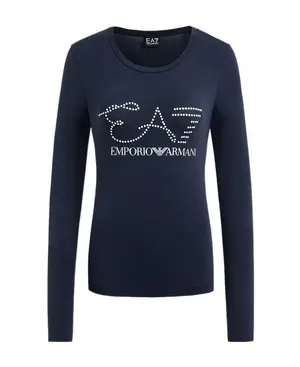 EA7 Embellished Long-sleeved T-shirt