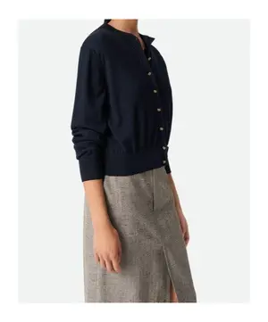 Bottega Veneta Knitted Cardigan And V-neck Vest Set