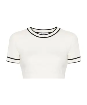 Max Mara Uscio Crewneck Cropped Top
