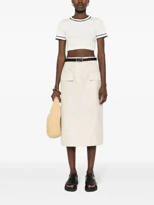 Max Mara Uscio Crewneck Cropped Top
