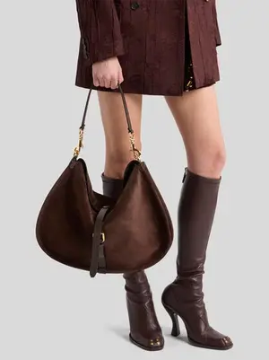 Etro Maxi Suede Pony Bag