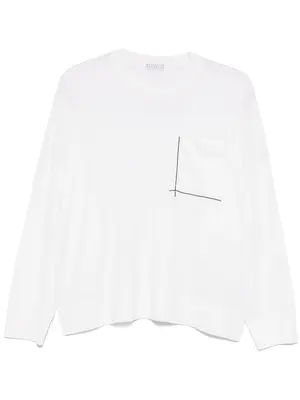 Brunello Cucinelli Monili Embellished Drop Shoulder Jumper
