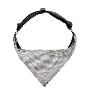 Amina Muaddi Chainmail Shoulder Bag