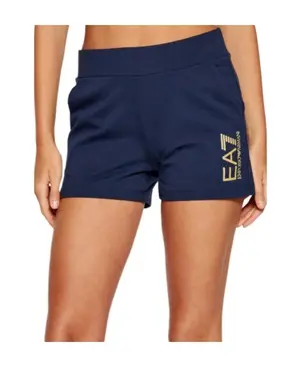 Emporio Armani Logo Print Fitted Shorts