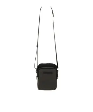 Dsquared2 Logo Plaque Zipped Shoulder Bag - Black