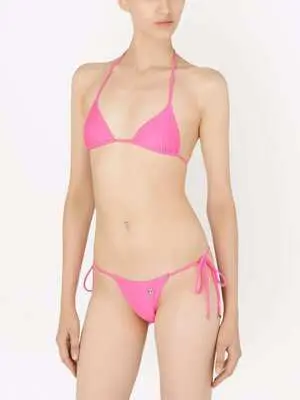Dolce & Gabbana Halterneck Triangle Bikini - Pink