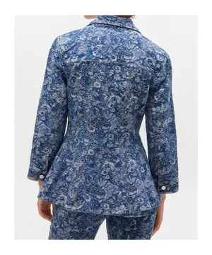 GANNI Tapestry Denim Blazer