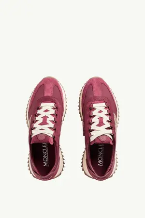Moncler Pacey2 Suede Nubuck Trainers - Burgundy