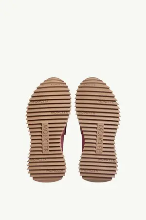 Moncler Pacey2 Suede Nubuck Trainers - Burgundy