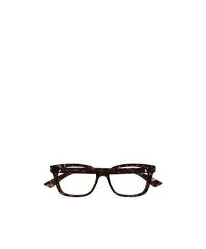 Alexander McQueen Square Frame Eyeglasses - Black