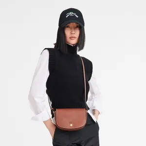 Longchamp Sépure Crossbody Bag With Debossed Logo - Brown