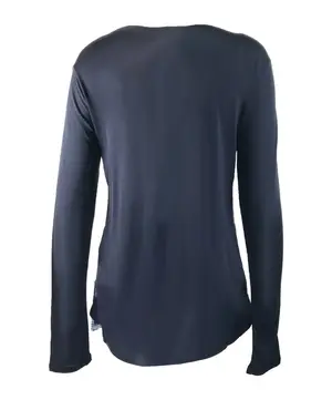 Emporio Armani Round Neck Long Sleeve Printed Pullover