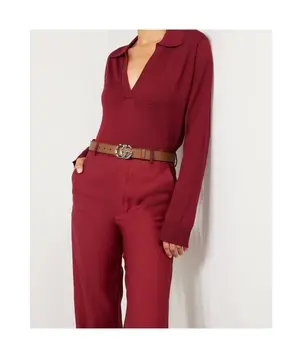 Gucci Logo Plaque Belt With Bamboo Double G Buckle