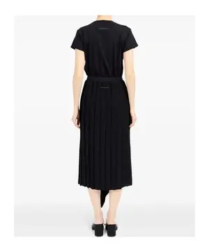 MAISON MARGIELA Pleated Skirt With Asymmetrical Hem