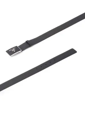 Prada Logo Plaque Buckle Belt