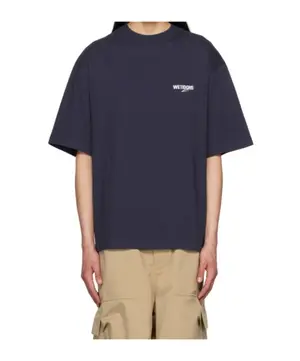 We11Done Logo Printed Crewneck T-shirt