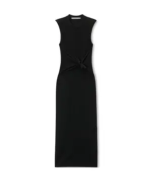 Alexander Wang Sleeveless Round Neck Bodycon Midi Dress