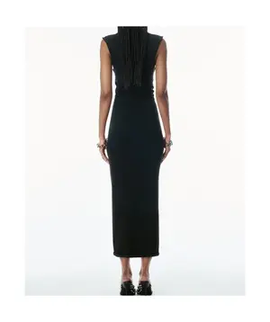 Alexander Wang Sleeveless Round Neck Bodycon Midi Dress