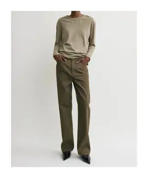TOTEME Twisted Relaxed Trousers - Brown
