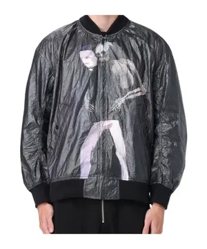 Undercover Long-sleeved Casual Jacket With Printed Front