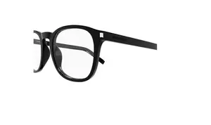 Saint Laurent Round Frame Eyeglasses With Logo Detail
