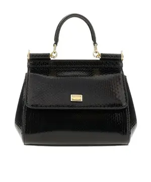 Dolce & Gabbana Medium Sicily Handbag - Black