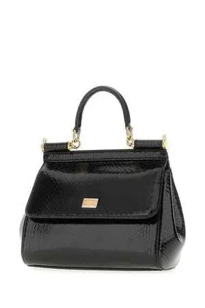 Dolce & Gabbana Medium Sicily Handbag - Black