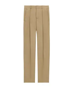 Saint Laurent High Waist Straight Leg Trousers
