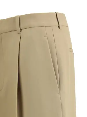 Saint Laurent High Waist Straight Leg Trousers