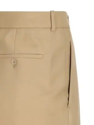Saint Laurent High Waist Straight Leg Trousers