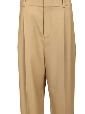 Saint Laurent High Waist Straight Leg Trousers