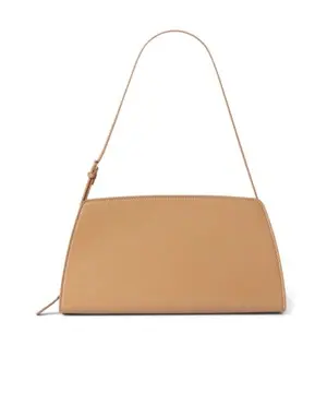 THE ROW Logo Shoulder Bag - Warm Chestnut