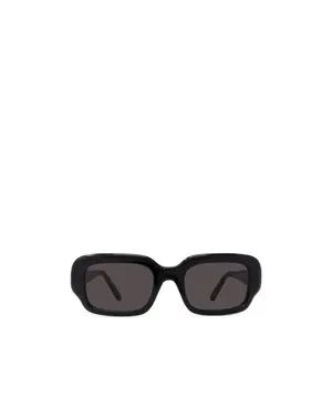 Loewe Square Frame Sunglasses With Patterned Temples - Black