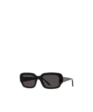 Loewe Square Frame Sunglasses With Patterned Temples - Black