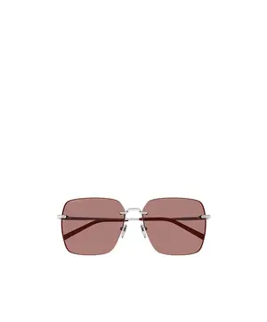 Gucci Specialized Fit Square Frame Rimless Sunglasses - Nude