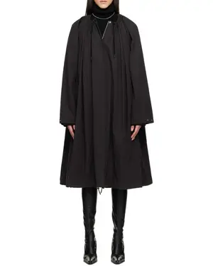 TOTEME Gathered Parachute Coat - Black