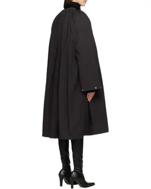 TOTEME Gathered Parachute Coat - Black