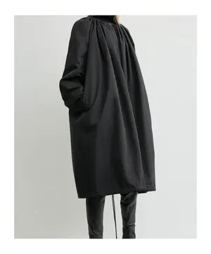 TOTEME Gathered Parachute Coat - Black
