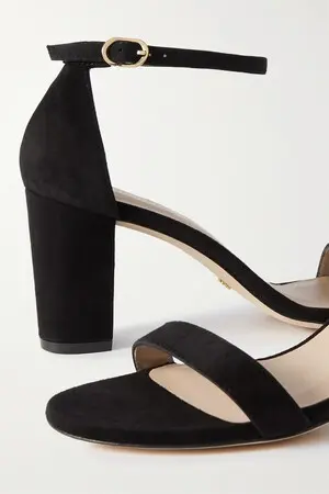 STUART WEITZMAN Nearlynude High-heeled Sandals With Buckle Ankle Strap