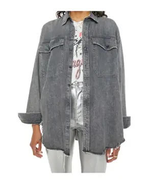 MOTHER The Lazy Sunday Shirt - Dark Grey