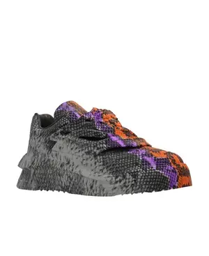 Versace Odissea Python Greca-print Sneakers - Black