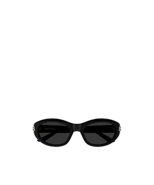 Balenciaga Oval-frame Sunglasses - Black