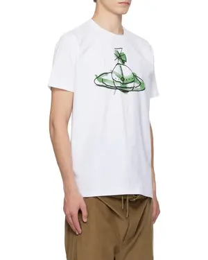 VIVIENNE WESTWOOD Classic T-shirt With Drawn Orb Print
